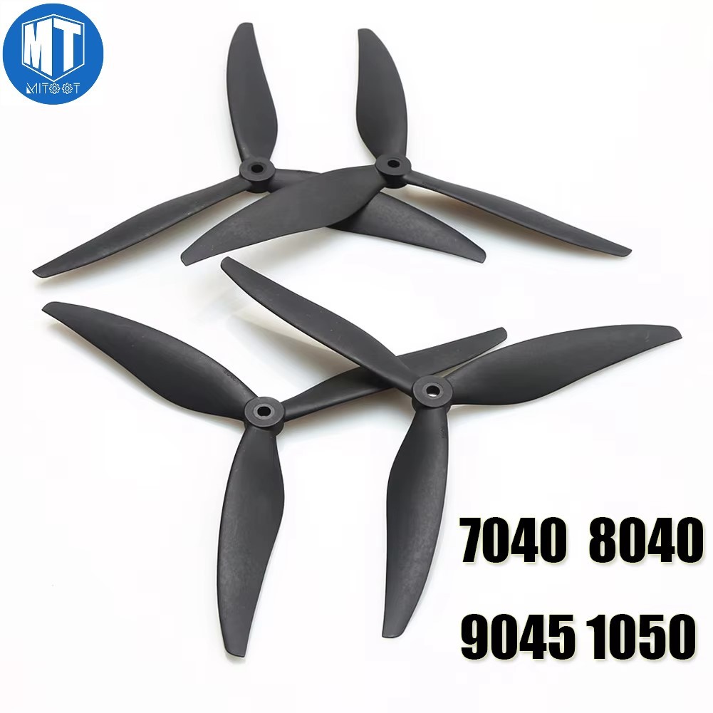 2Pairs Carbon Nylon Propeller Props 7040 8040 9045 1050 3-Blade CW CCW ...