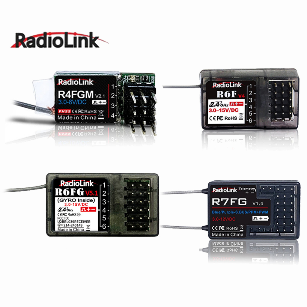 RadioLink 2.4G R4FGM R6F R6FG R7FG Gyro Receiver 4CH 6CH 7CH for ...
