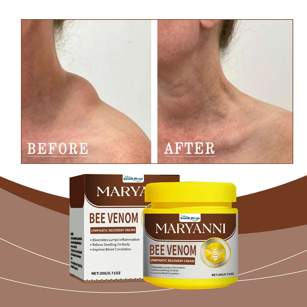 South Moon Bee Venom Lymphatic Detox Cream Unclog Neck Armpit Breast ...