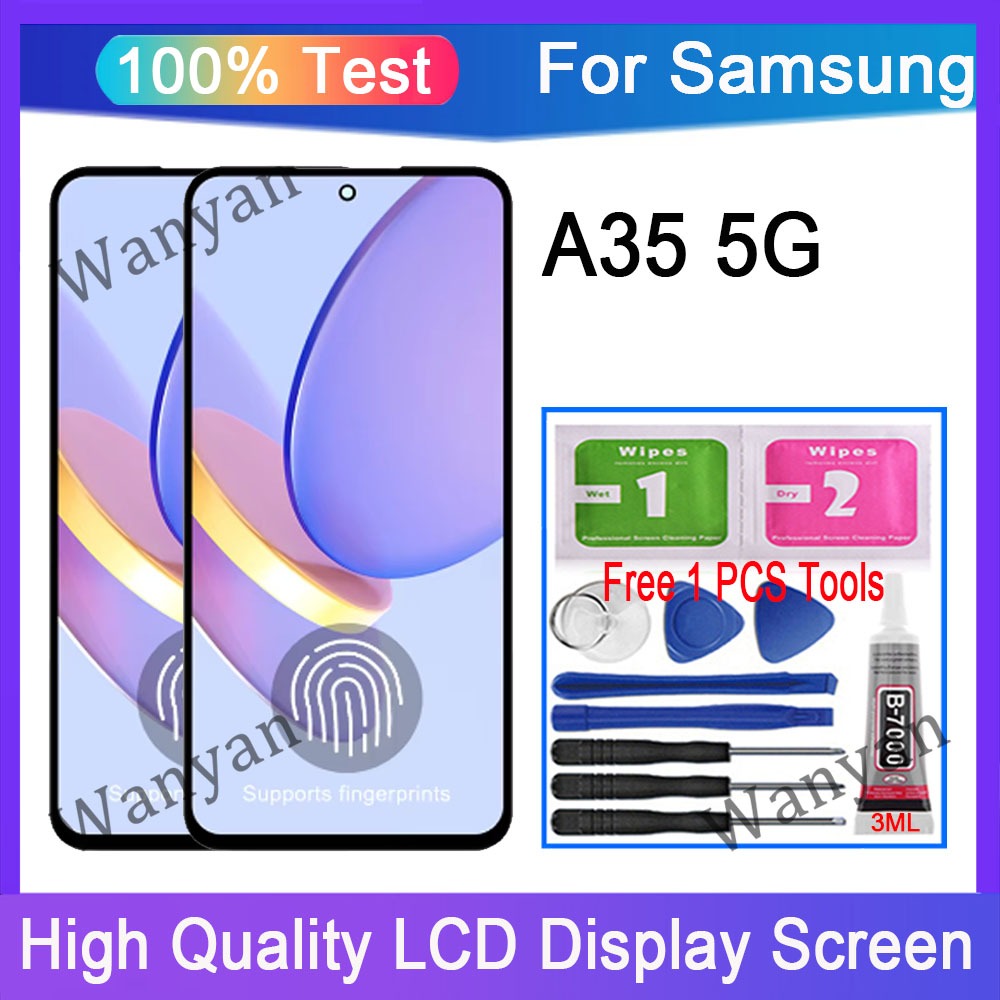 Original AMOLED TFT Samsung Galaxy A35 5G LCD Display Touch Screen With ...