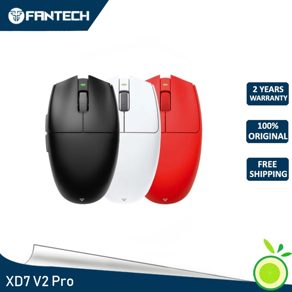 FANTECH XD7 V2 Pro three mode wireless game mouse, double 8K return ...