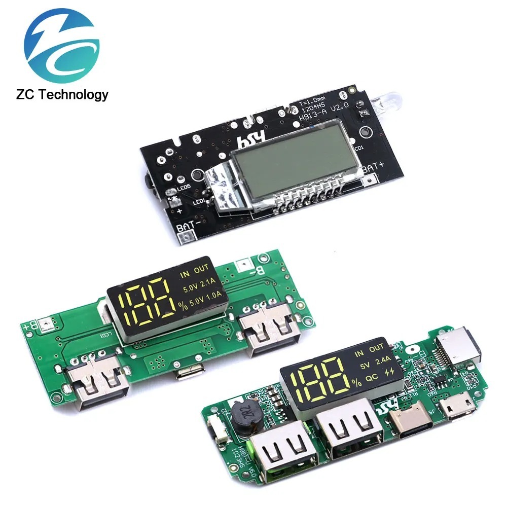 Dual USB 5V PD Mobile Power Bank 18650 Battery Charger PCB Power Module ...