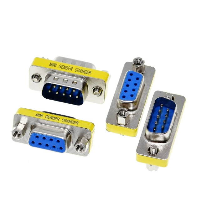 5pcs DB9 9Pin Male to Male/Female to Female/Male to Female Mini Gender Changer Adapter RS232 ...