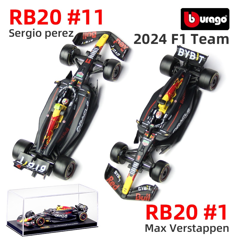 Bburago 2024 Red Bull 1:43 F1 RB20#1 Max Verstappen #11 Perez RB19 SF24 ...