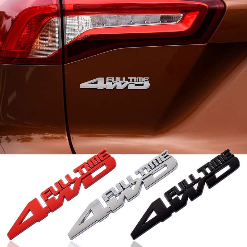 4wd Car Logo Metal Logo 4x4 Car Sticker Off-road Vehicle Four-wheel ...