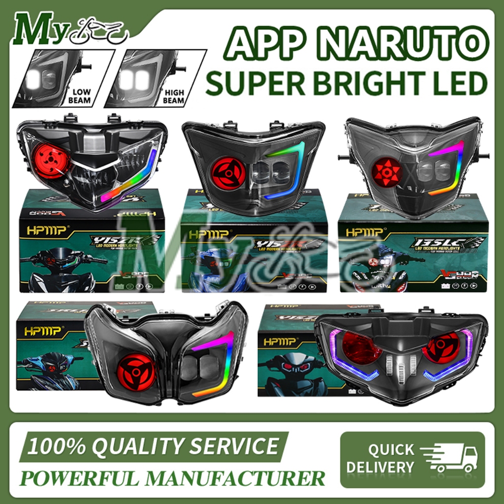 Yamaha Y15 V1 V2 Y15ZR LC135 V1-V8 SRL115 LED Lampu Depan Head Light High Power Sharingan Head ...