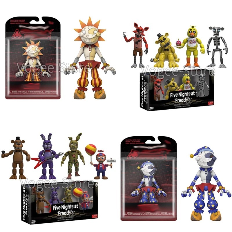 Game FNAF Sundrop Moondrop Action Figure PVC Boss Sun Moon Joker ...