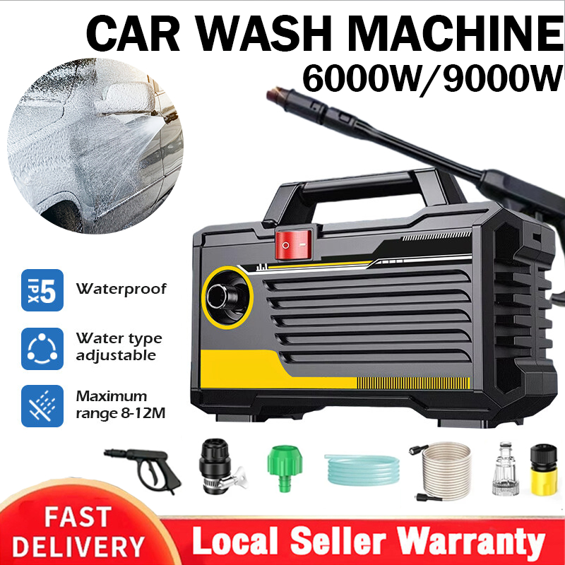 【24H Shipping】Car Wash Machine 6000W/9000W Water Jet High Pressure Jet ...
