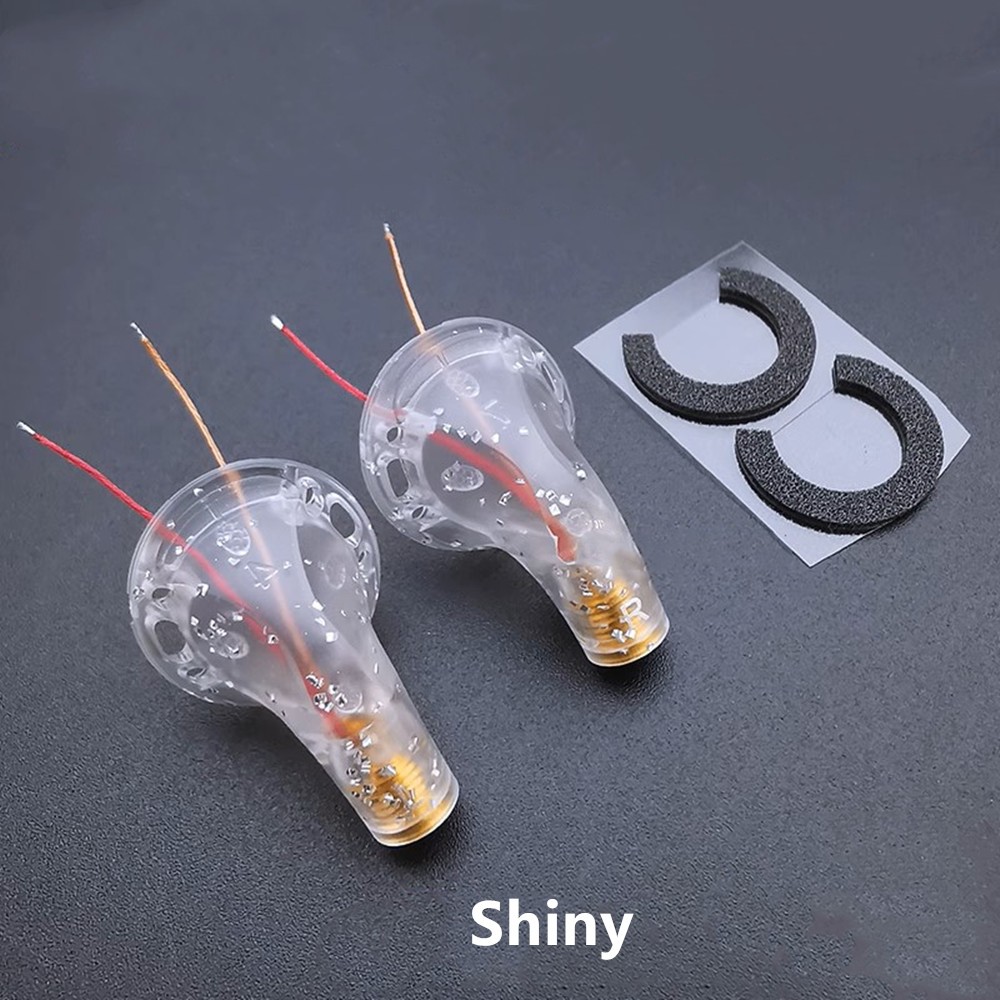 1 Pair 15.4mm Flat Head Earbuds Shell DIY MX500 Earphone Shell Earbud ...