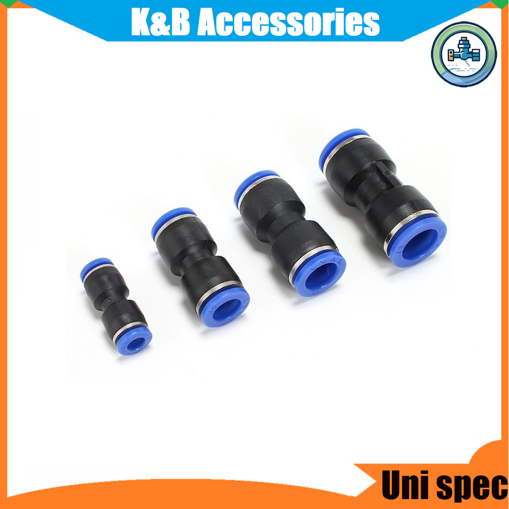 【KH2】Quick Release Adaptor 4/6/8/10/12/14/16mm Push In Pneumatic Air ...