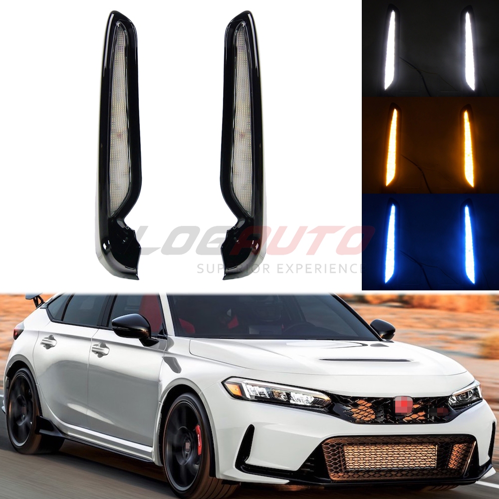 For Honda Civic Type R FL5 2023+ LED Daytime Running Light DRL Fog Lamp ...
