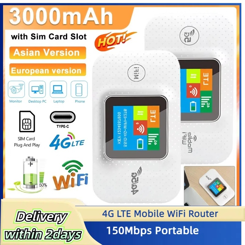 【Ready Stock】4G/5G Portable WiFi Hotspot 150Mbps 4G LTE Wireless Router ...