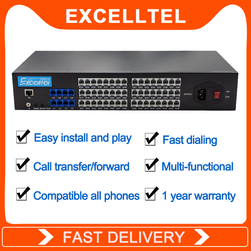 PABX PBX intercom telephone system TP848 series for business office ...