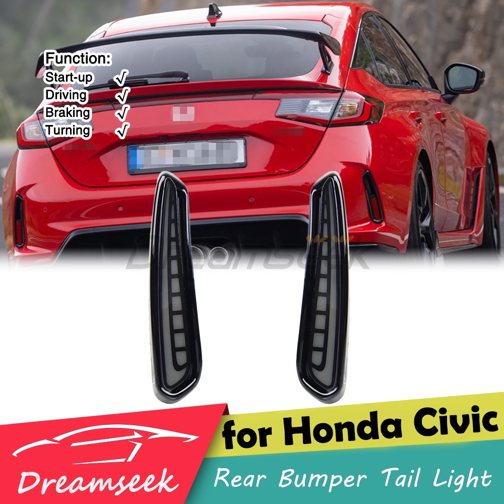 LED Rear Bumper Brake Tail Light for Honda Civic Type R FL5 2023 ...
