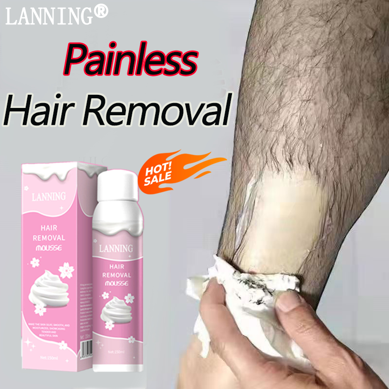 【Hot-selling product】 Lanning hair removal mousse spray hair removal ...