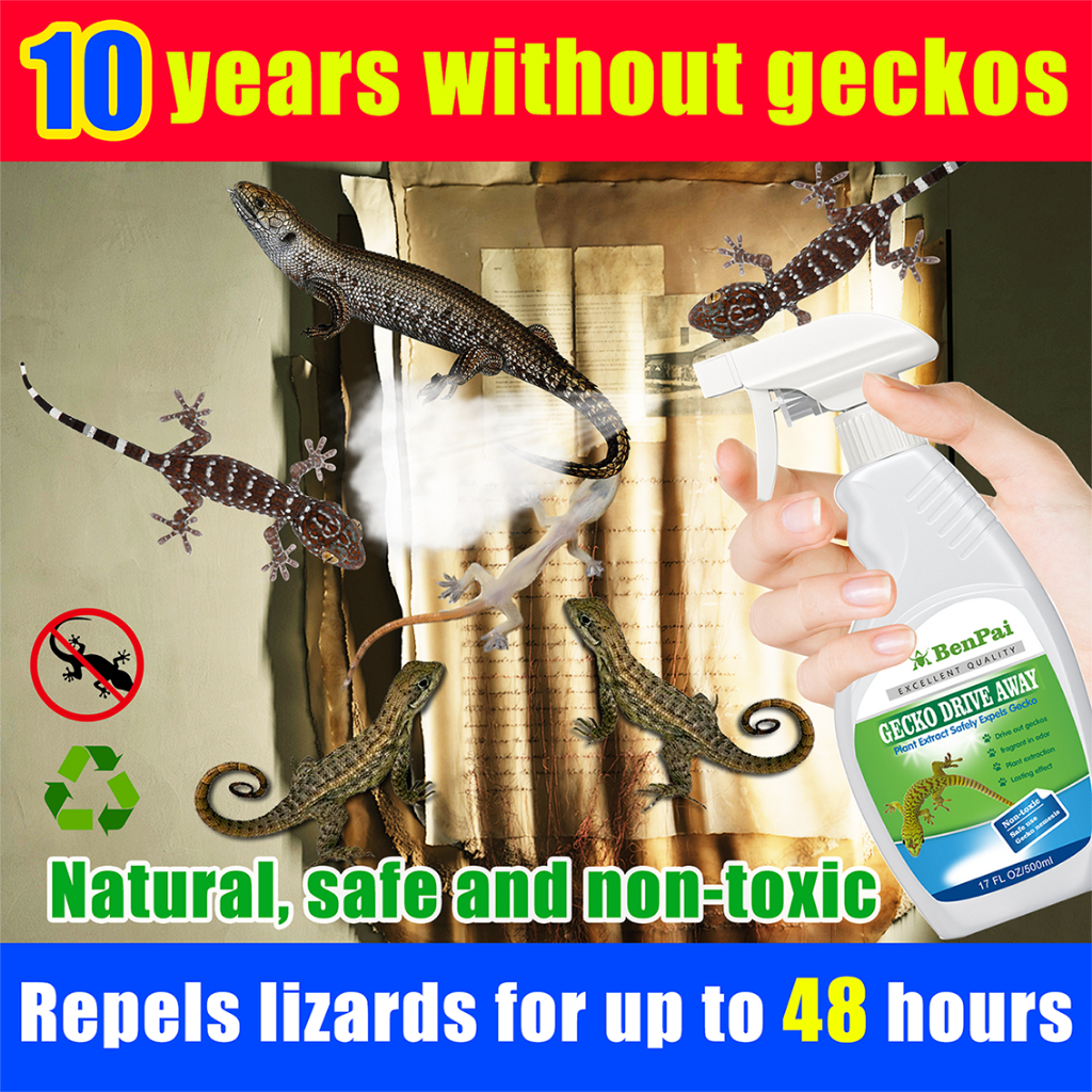 10 years without geckos lizard repellent Repels lizards for up to 48 ...
