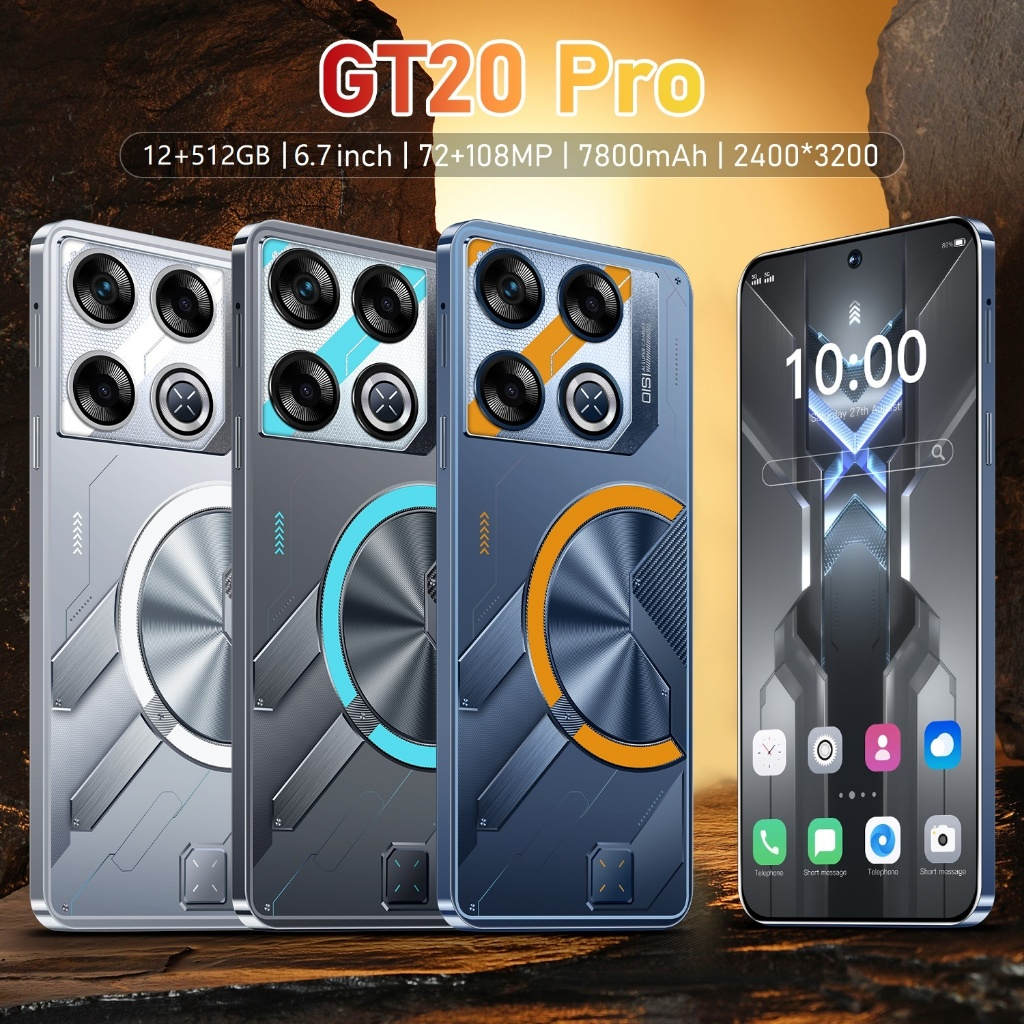 GT20 Pro 4G/5G Smartphone 6.7inch Full Screen Memory 12GB+512GB Camera ...