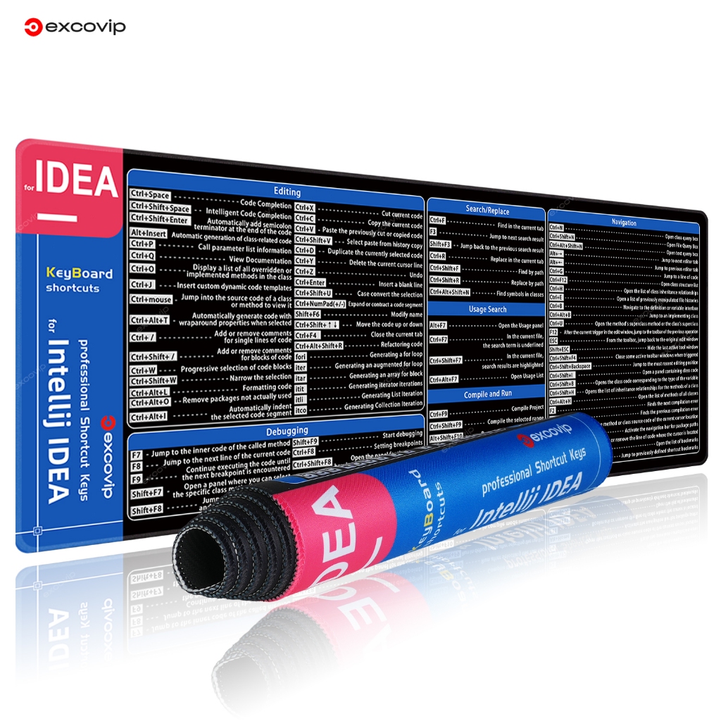 Idea English Shortcut Keyboard Mouse Pad Large Size Desk Pad Soft ...