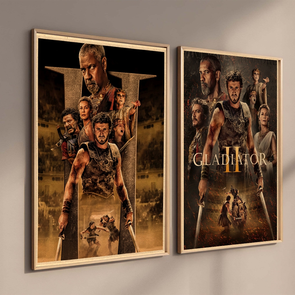 GLADIATOR Poster Hot Film Posters Retro Kraft Paper Poster Painting ...