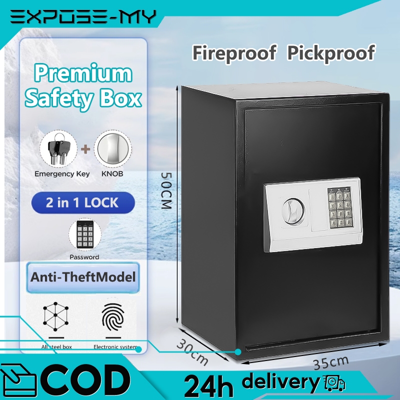 EXPOSE Premium Safety Box Home Office Hotel Safe Box Money Box Theft ...