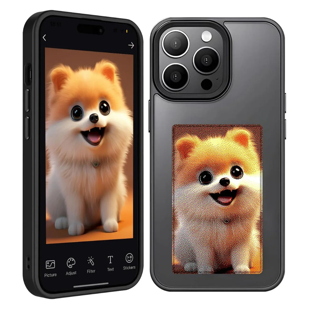 Smart NFC E ink phone case For iphone 16 15 14plus 13 ProMax High end ...