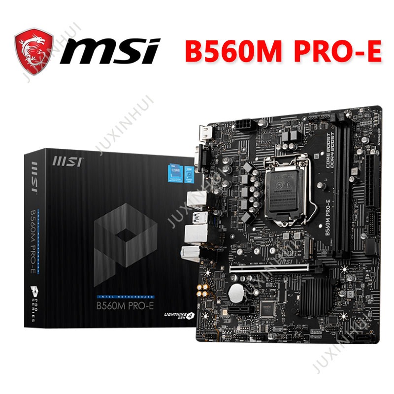 MSI B560M PRO-E desktop motherboard supports 11th and 10th generation ...