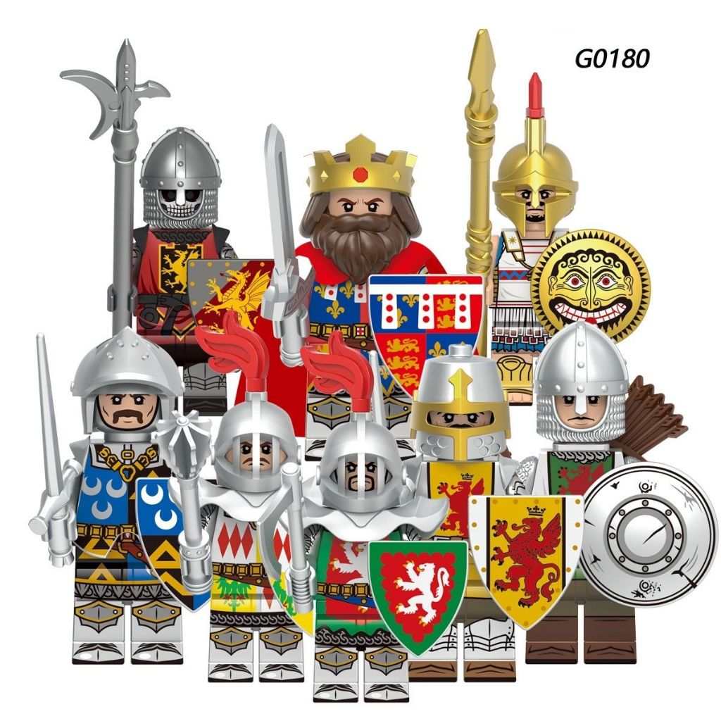 Block Toys Figure Lionheart Greek Knight Infantry Bowman Building Block ...