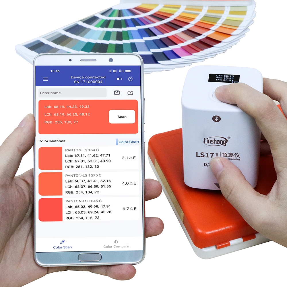 LS171 Colorimeter for Coating Colorimeter Color Checker D/8° D65 Light ...