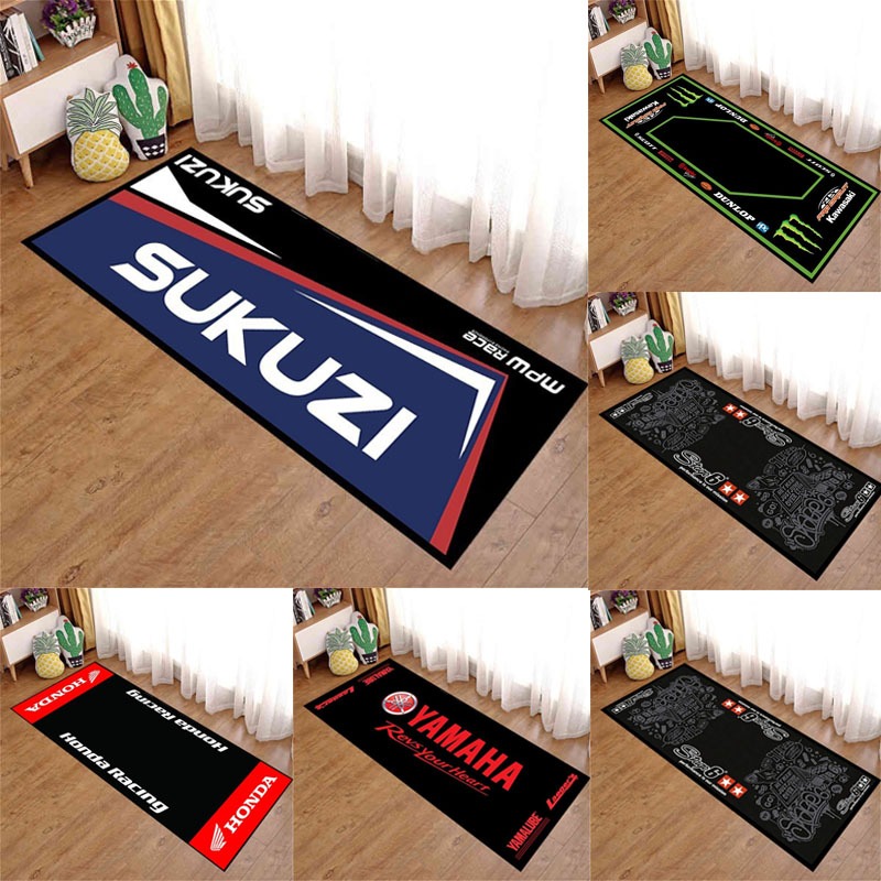 50x160cm Motorcycle Mat Carpet Super Bike Kawasaki Ninja Design Carpet ...