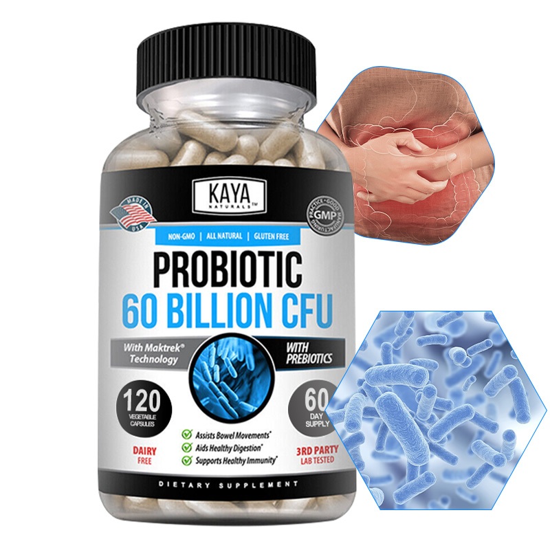 Rich in Probiotics, 60 Billion Cfu, Prebiotic Supplement - Supports ...