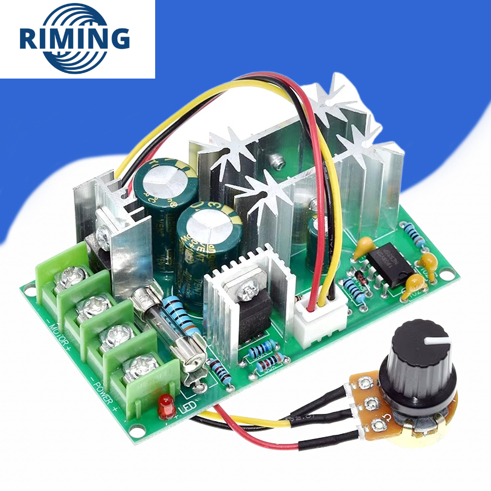 PWM DC Motor Speed Controller Switch DC 20A Current Voltage Regulator DC 10-60V PWM High Power ...