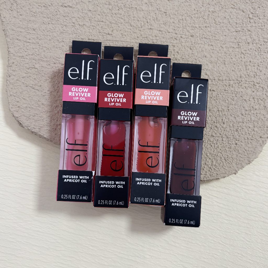 ELF Glow Reviver Lip Oil Nourishing tinted lip oil with a high-shine ...