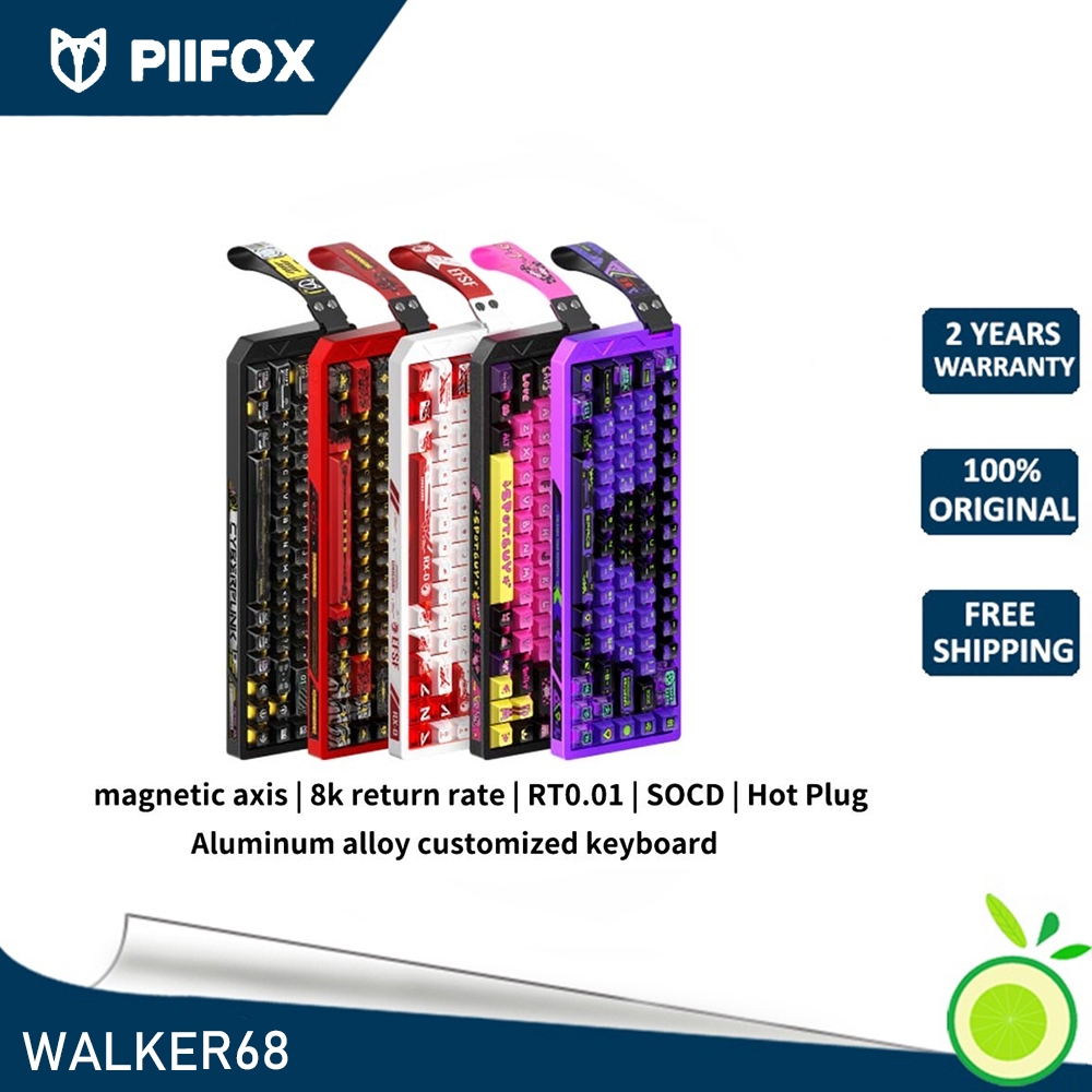 PIIFOX WALKER68 Magnetic core wired gaming keyboard aluminum alloy 8K ...