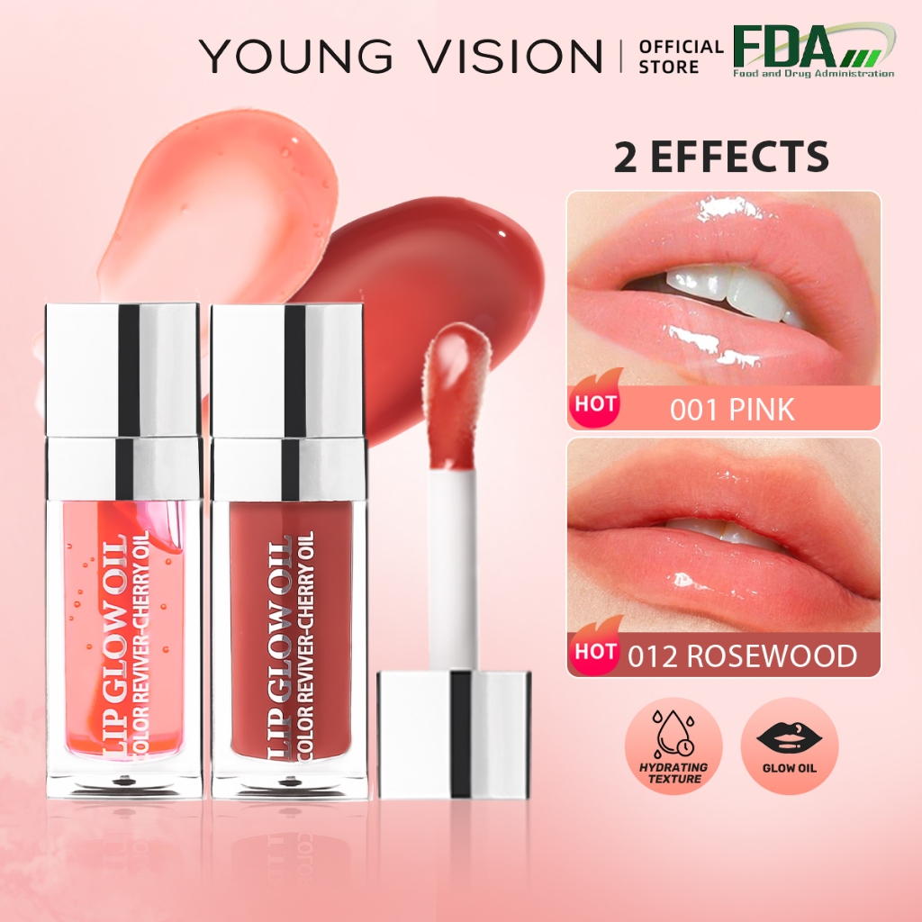 YOUNG VISION Lip oil Lip Gloss Moisturizing toot Lip Clear glass lip ...