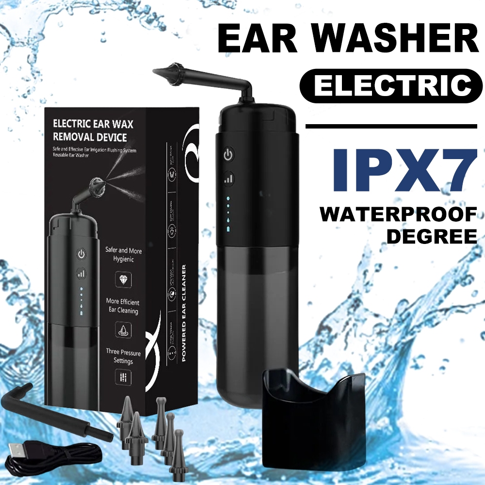 Ear Wax Removal Kit, Electric Ear Wax Remover, Portable Ear Irrigation ...