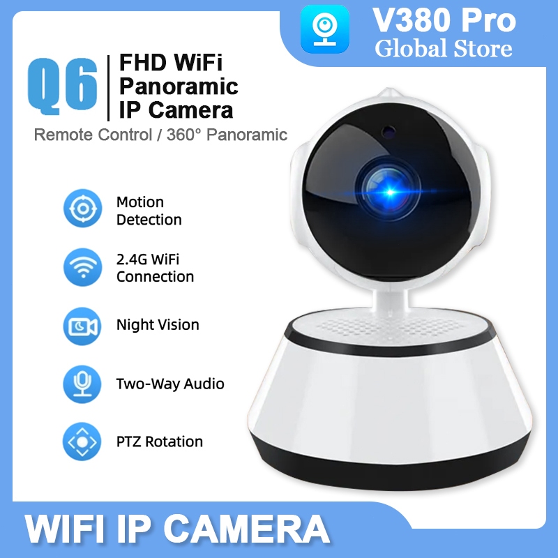 V380 WiFi Camera CCTV 1080P FHD 360° IP with voice Security Home Baby ...