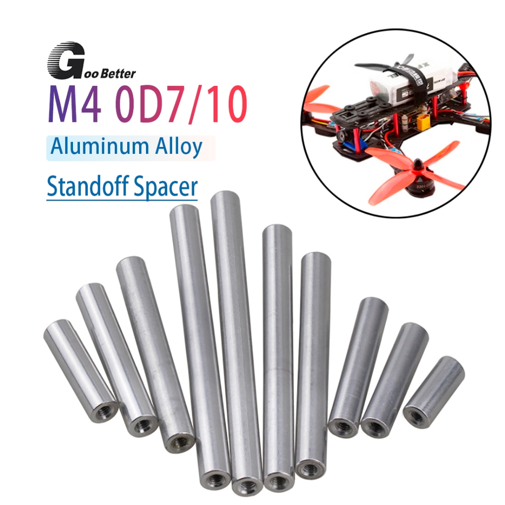 1pcs M4 OD7/10mm Aluminum Column Round Threaded Sleeve Stud Standoff ...