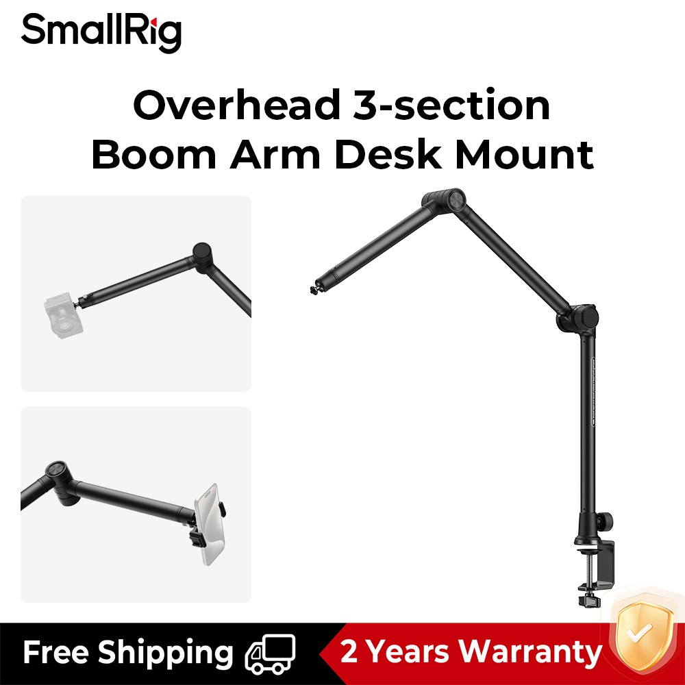 SmallRig Overhead 3-section Boom Arm Desk Mount 4324 | Shopee Malaysia
