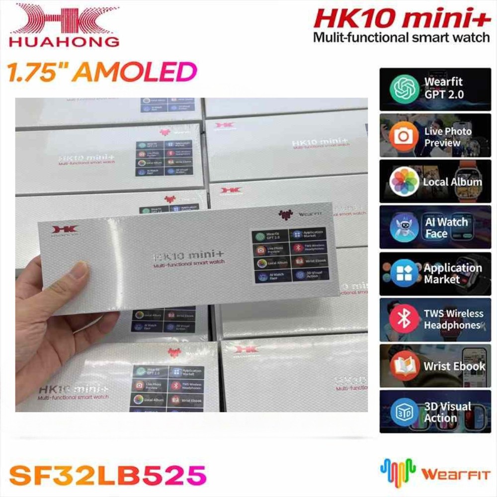 【42MM】New S10 mini model HK10 mini + AMOLED Gen6 Smart Watch Men Women ChatGPT Local Album ...