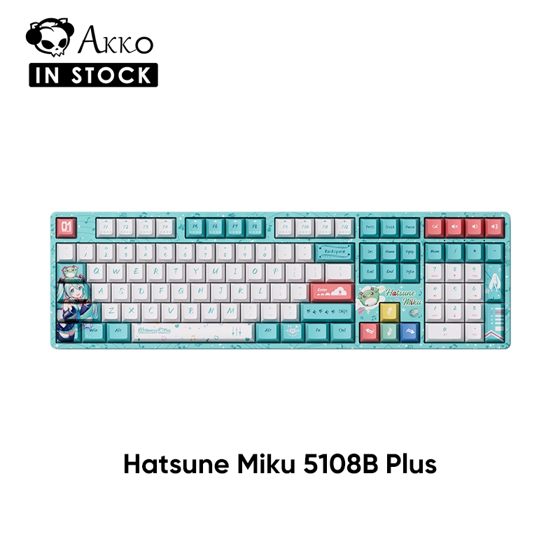 Akko Hatsune Miku 5108B Plus full-size Mechanical Keyboard With ...