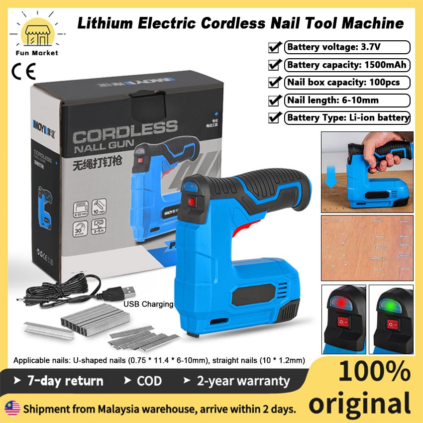 【Local delivery】 Lithium Electric Nail Tool Stapler Nail Multitool Tool ...