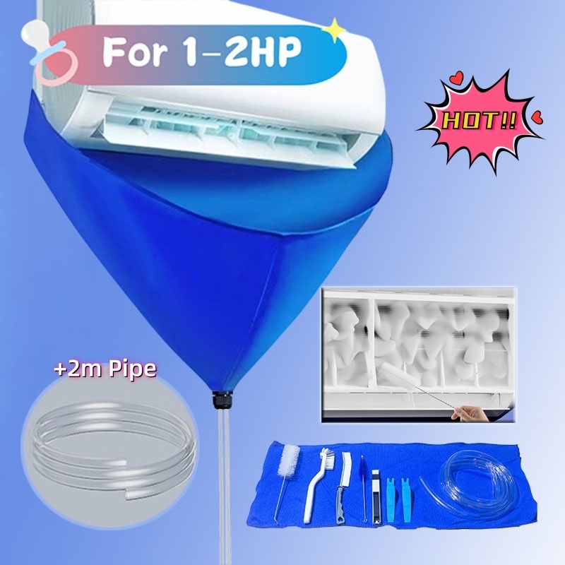 1-2HP Air Conditioner Cleaning Cover kit Aircond Cleaning Bag Aircond ...