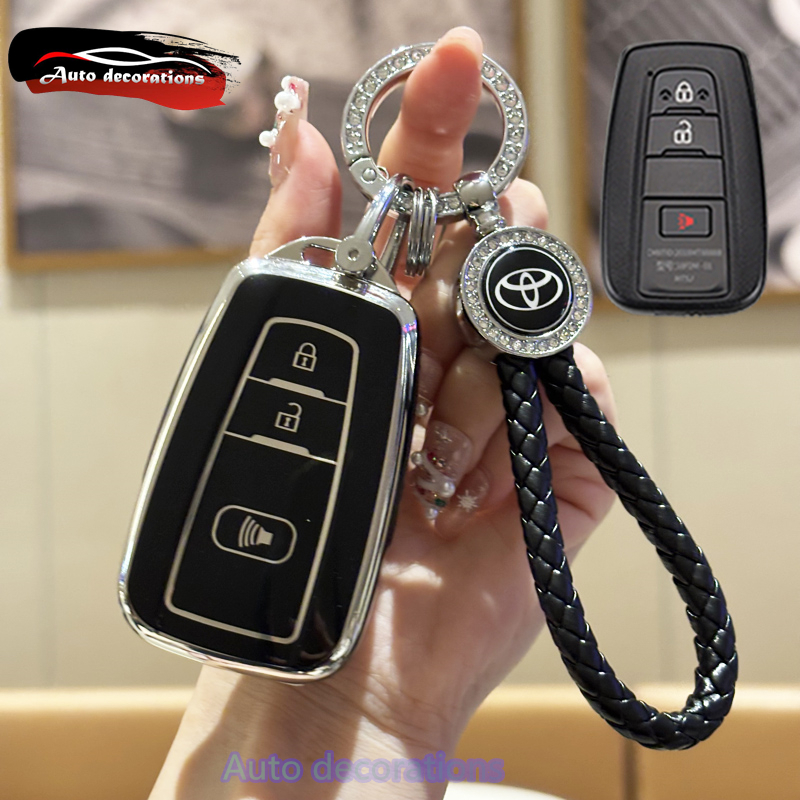 【2+1red buttons】 Toyota car key case suitable For Toyota CHR camry ...