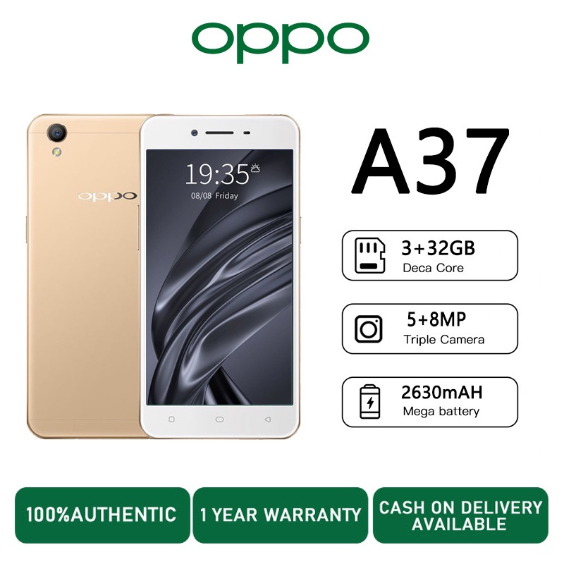 oppo a37 used smart phone 3+32G 8m pixels 4g network | Shopee Malaysia