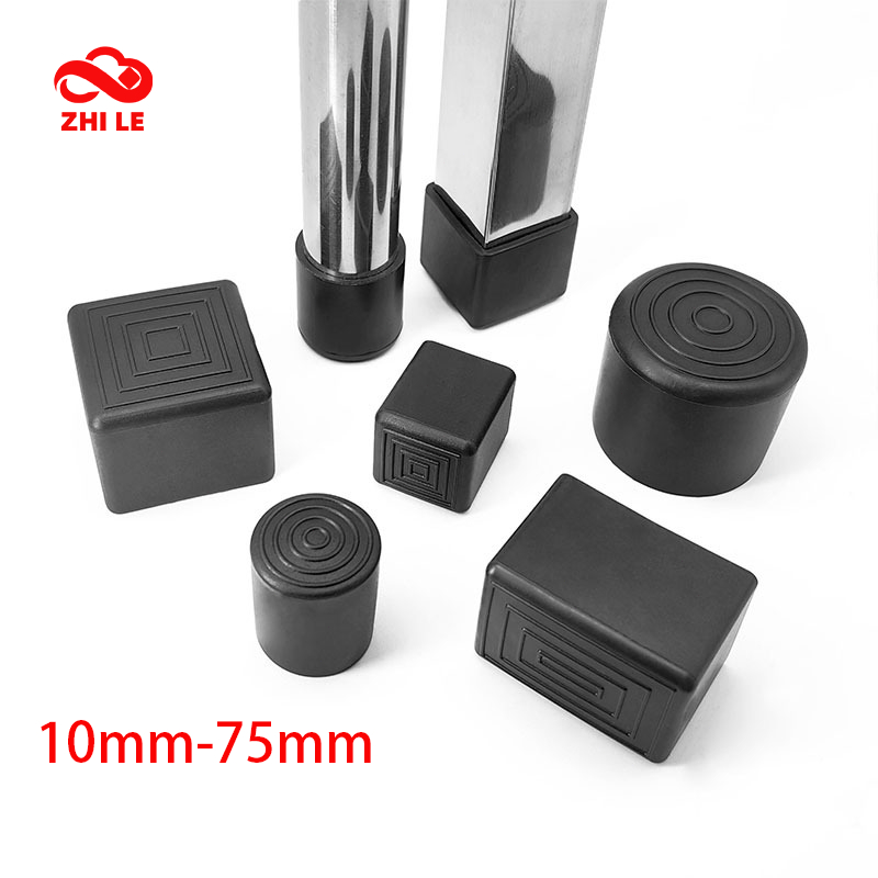 10mm-75mm Square Shape Furniture foot rack leg cover silicone ...