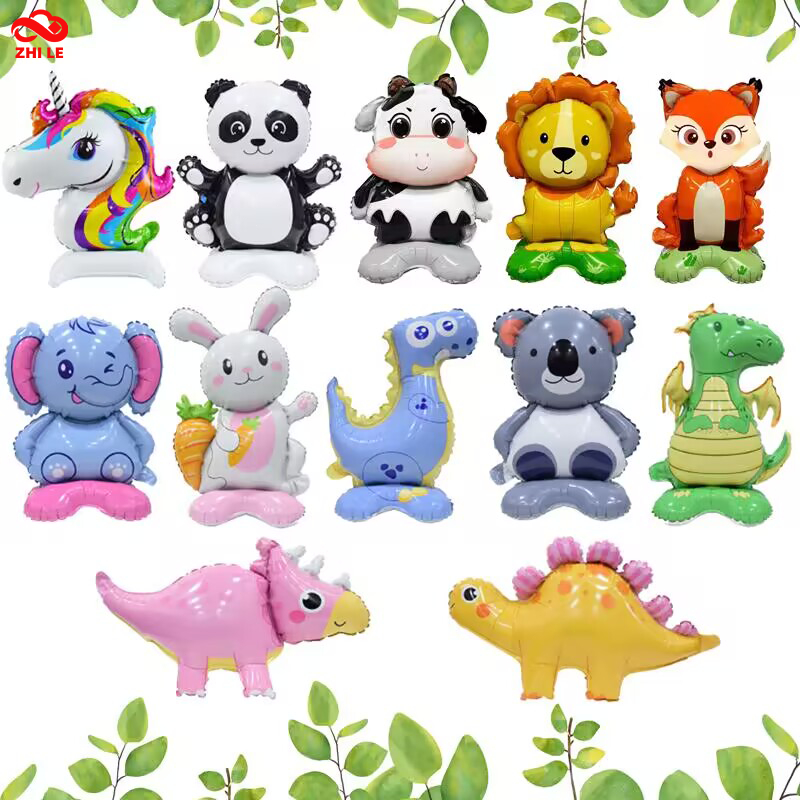 Aluminum Foil Balloon animals Theme Party Decoration stand base ...
