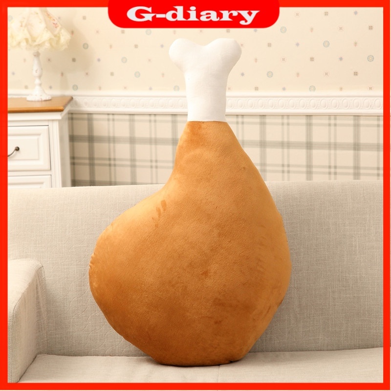 Chicken Leg Pillow Cute Soft Creative Big Plushie Chicken Pillow Doll ...