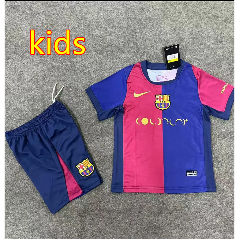 High quality LAMINE YAMAL 24/25 Barcelona x COLDPLAY kids soccer shirt ...