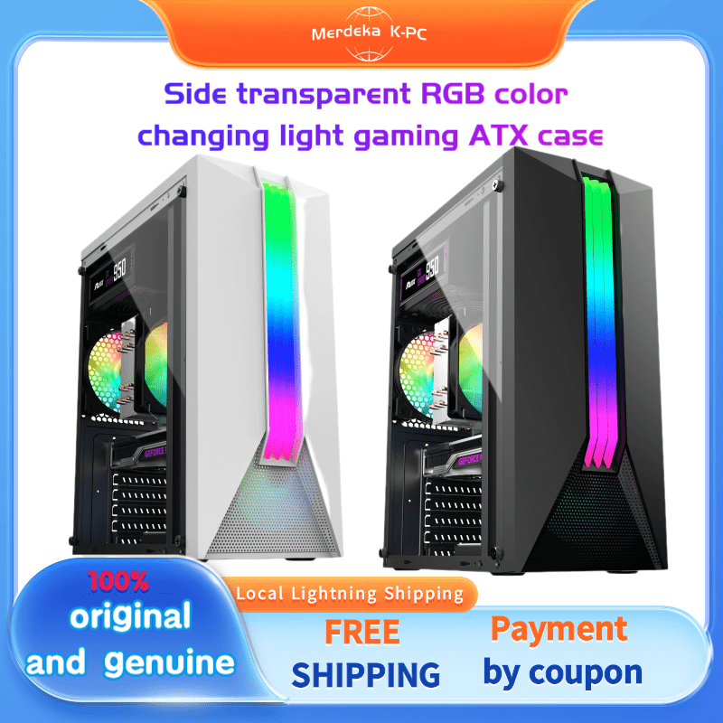 JiangXin MATX/ ITX Case White/Black Computer Case Gaming Case Tempered ...