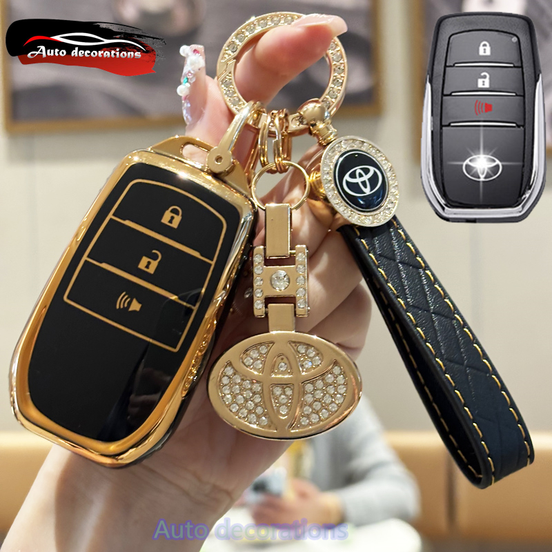 Toyota FORTUNER 2022 smart key cover Toyota INNOVA Harrier Revo car key ...